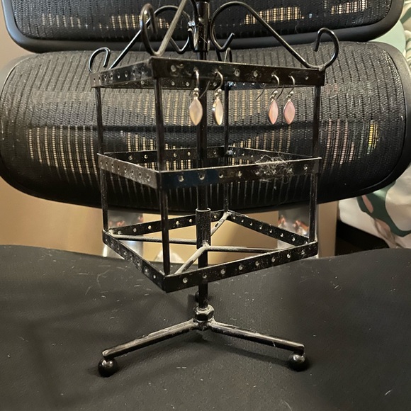 Storage & Organization | Black Jewelry Spinning Rack | Poshmark